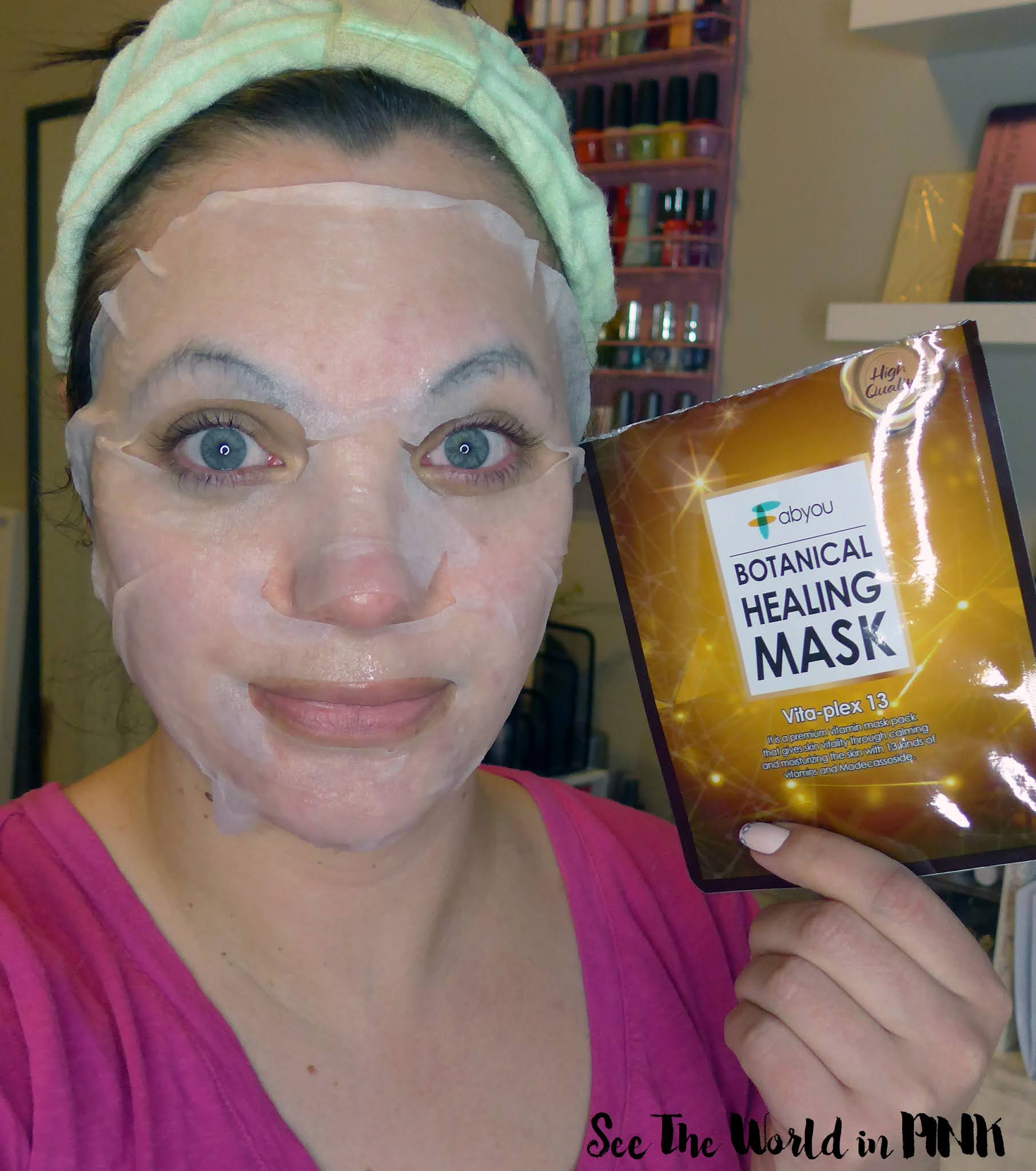 Mask Wednesday - FabYou Botanical Healing Masks | See the World in PINK