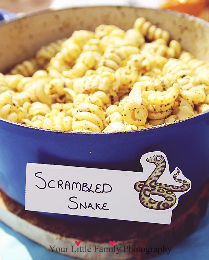 scrambled snake | Birthday party food, Party food themes, Kids party food