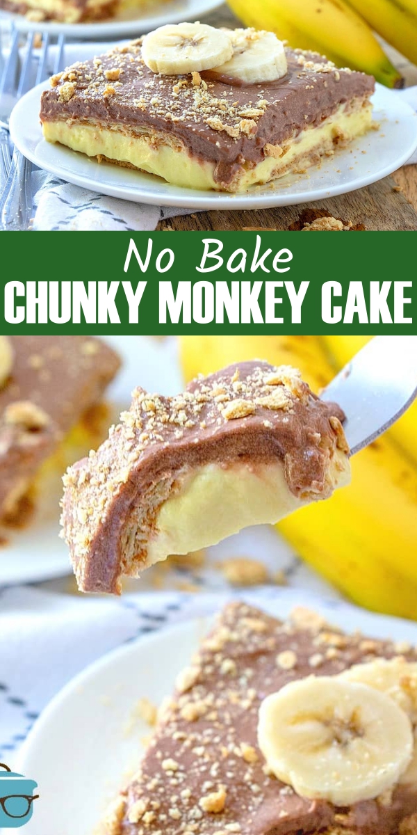 No-Bake Chunky Monkey Cake Recipe - Girls Dishes