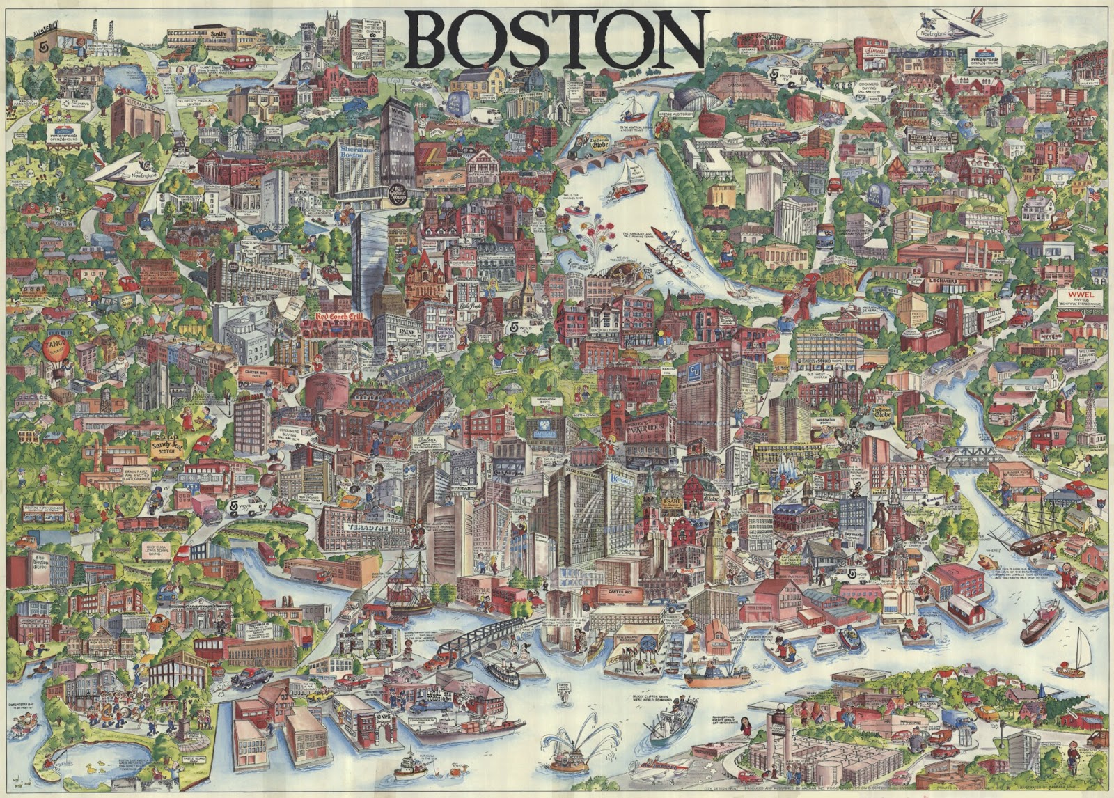 GIS Research and Map Collection: Boston Maps Available from Ball State ...