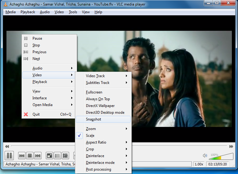 Take Screenshot of Playing Video ~ VLC Media Player Secrets