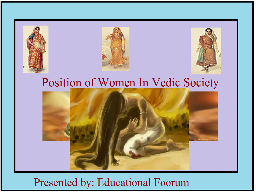 position of women in the Rig Vedic society