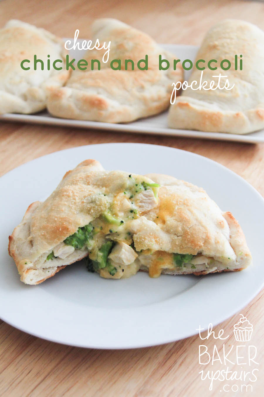 cheesy chicken and broccoli pockets - The Baker Upstairs