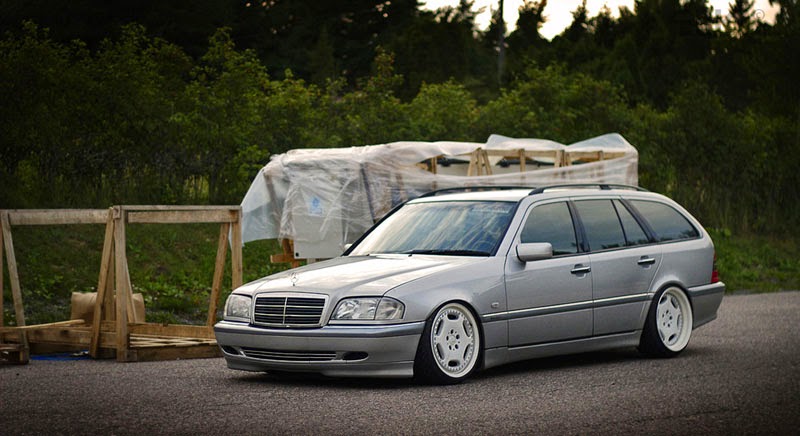 Mercedes-Benz S202 Stance Style on Carlsson wheels | BENZTUNING