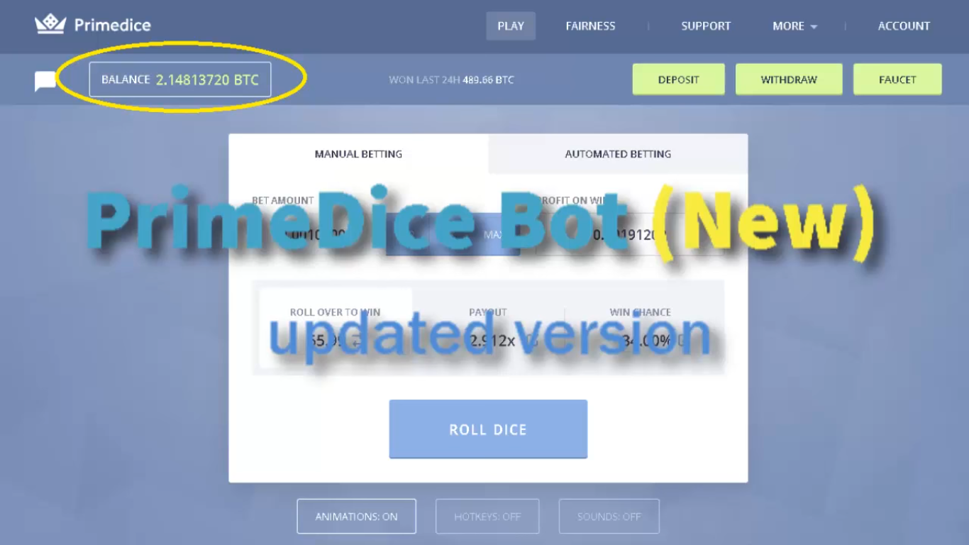PrimeDice ( BOT ) | REVIEW 4 BITCOIN