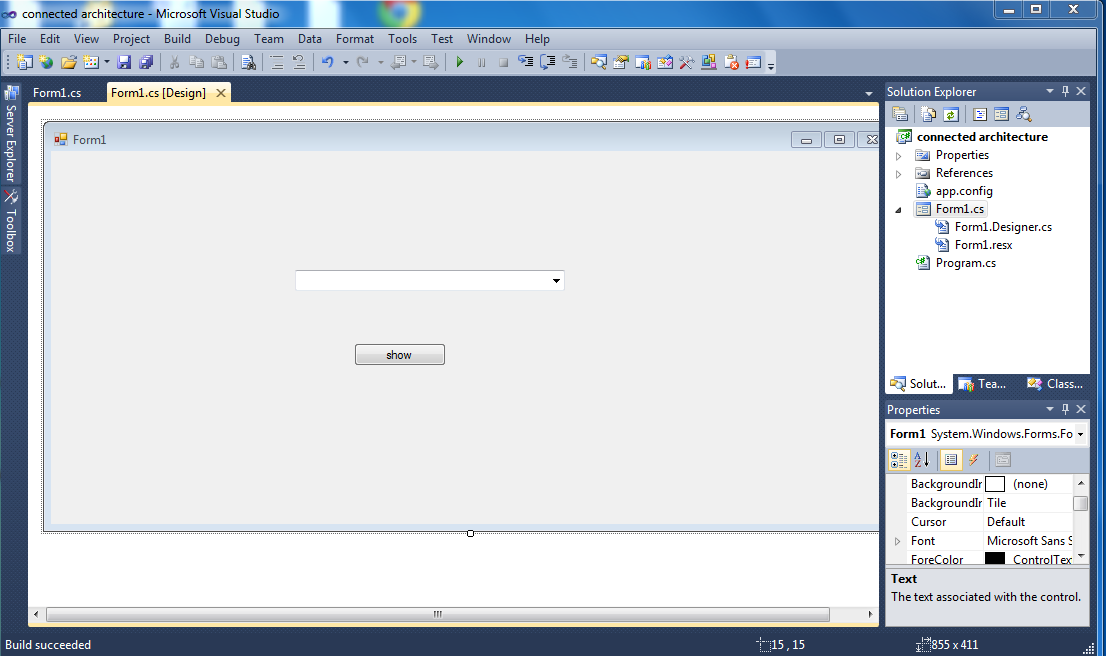 Using Connected Architecture Display The Table S Column Data In Combobox Mynet Tutorials