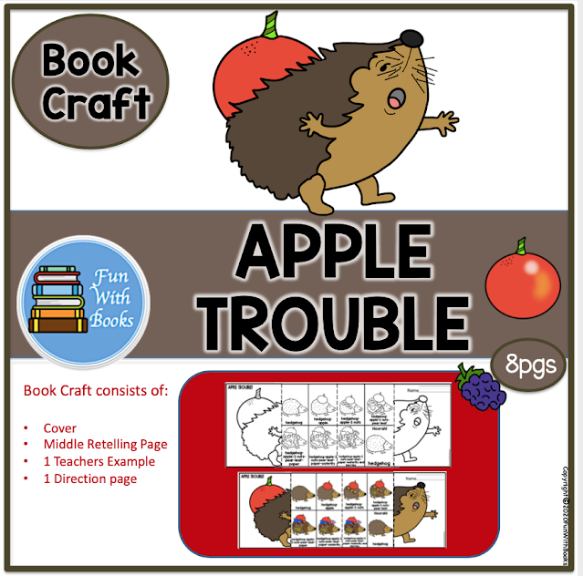 APPLE TROUBLE! BOOK CRAFT ~ Book Units by Lynn