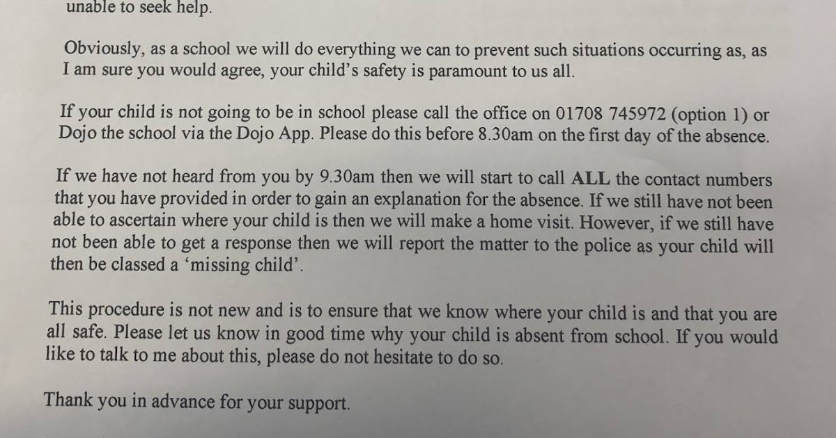 Clockhouse Primary School: Absence procedure