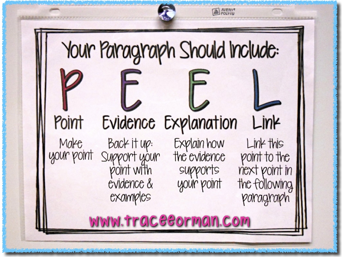 Common Core Paragraph Writing Anchor Chart Graphic Organizer