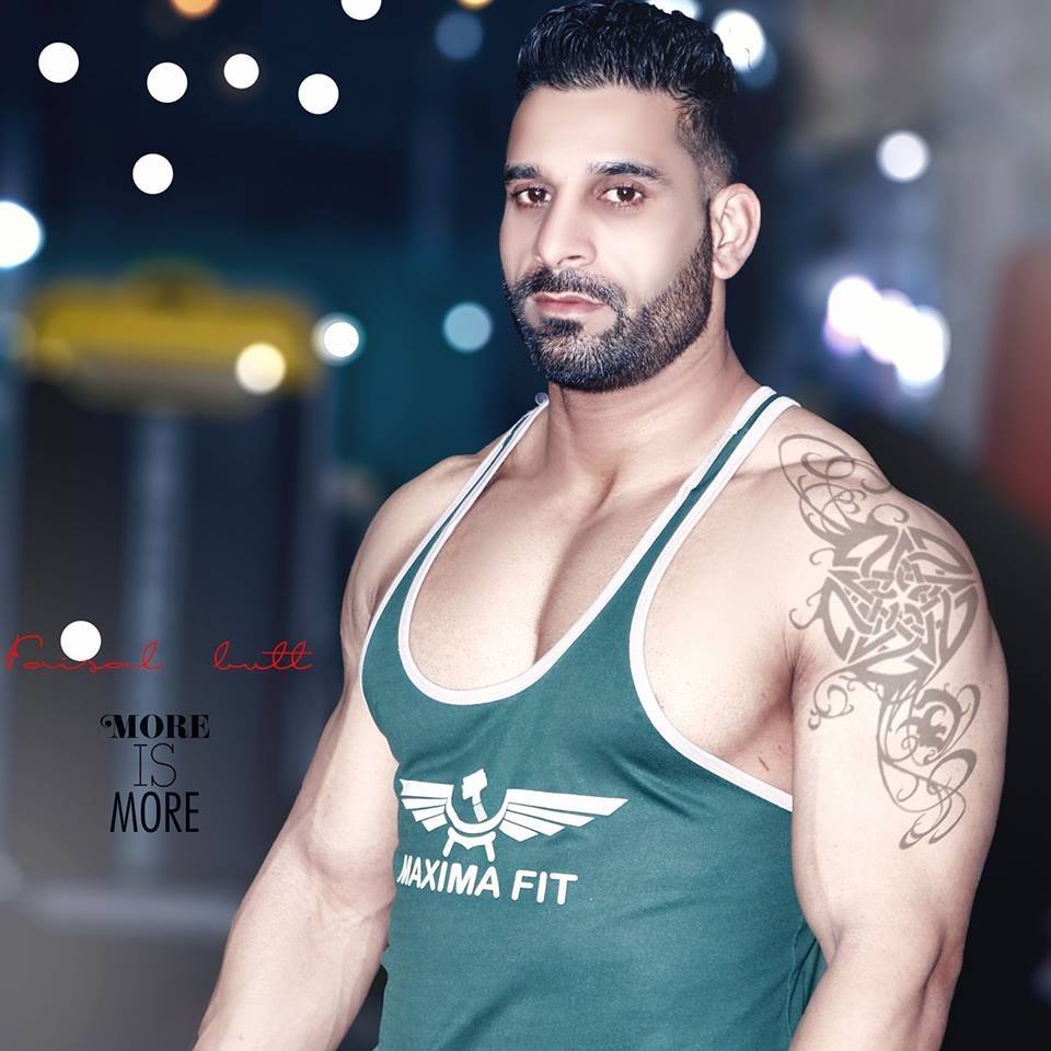 world bodybuilders pictures: lahore bodybuilder faisal kashmiri butt