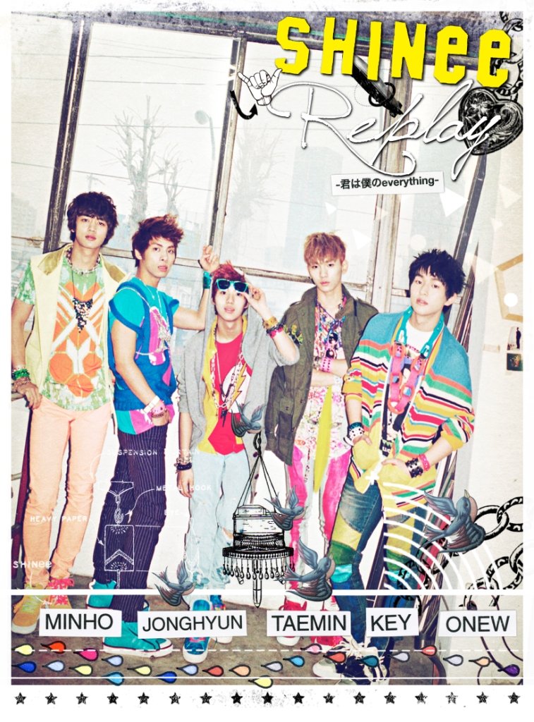 Cover World Mania: SHINee-Replay 1st Japanese Single Official Cover!