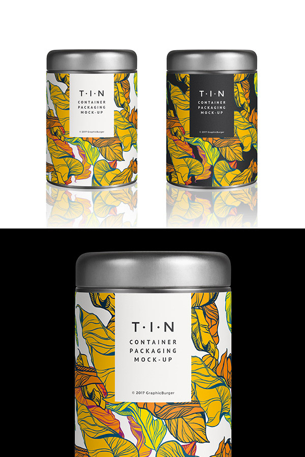 Tin Container Mockup Kemasan tabung kaleng Free download - Jualdesainku