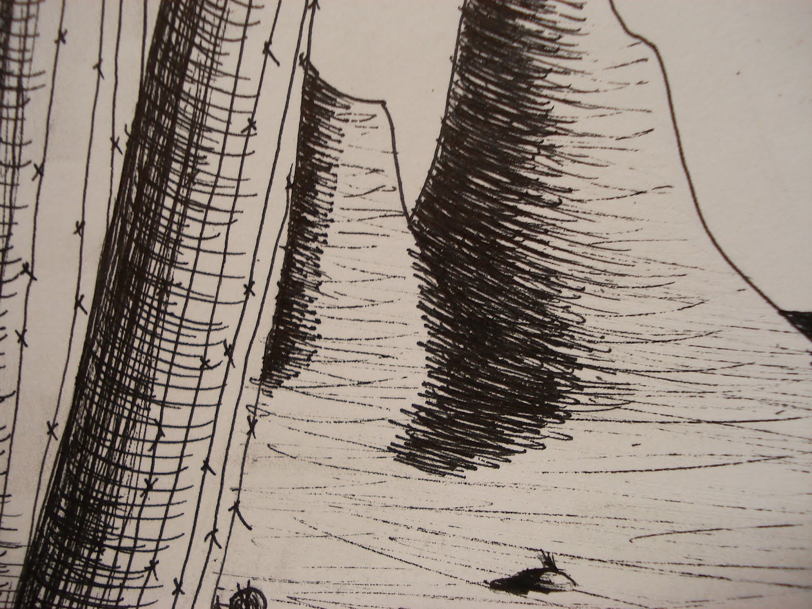 a faithful attempt: Southwestern Pen & Ink Landscape Drawing