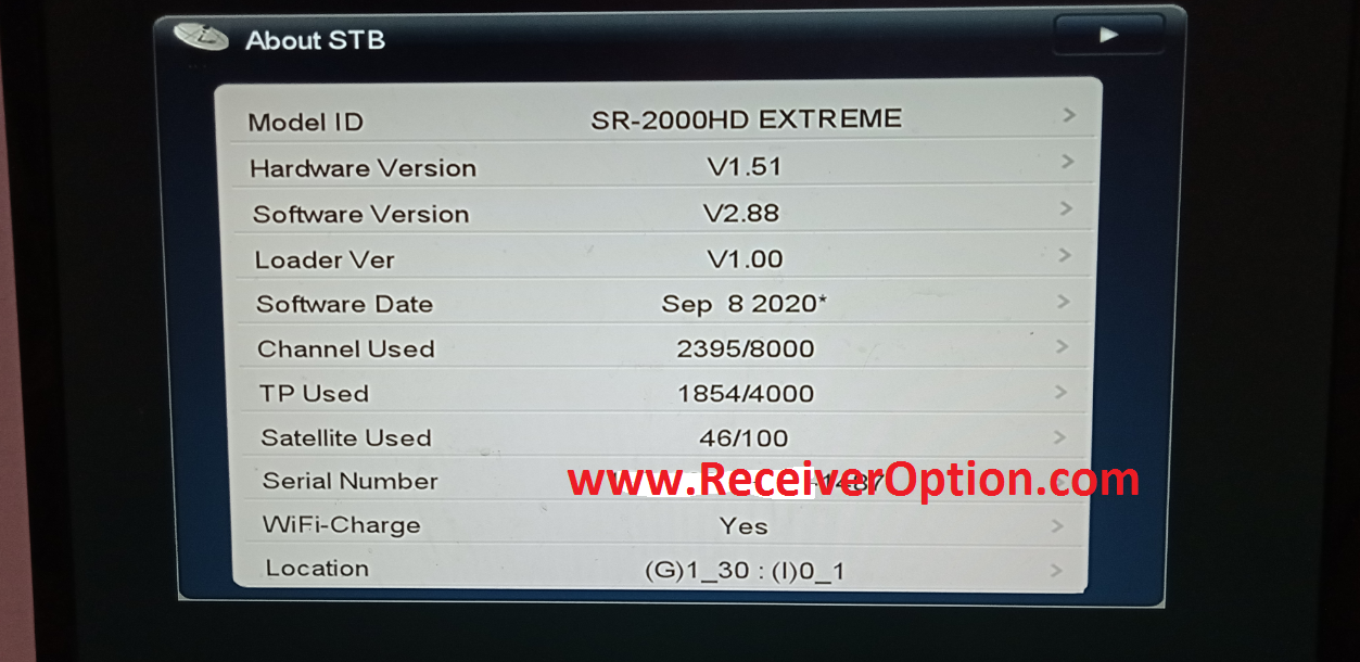 STARSAT SR-2000HD EXTREME RECEIVER NEW SOFTWARE V2.88 - How To Enter ...