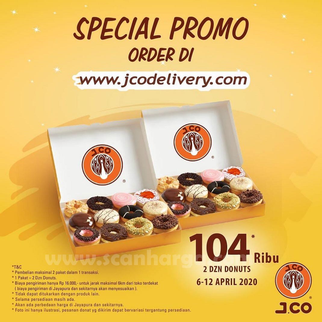 √ Promo JCO Spesial Order Delivery 2 Lusin Donuts Rp104.000 Periode 6 ...