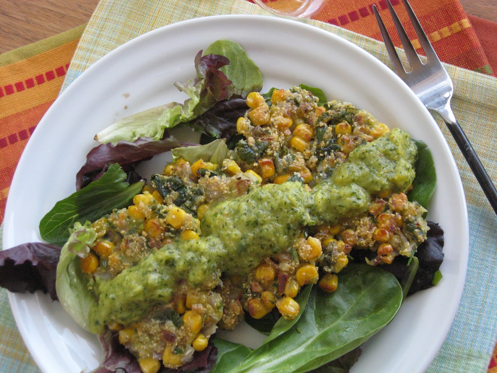 VeganForOne: Savory Corn Fritters for One