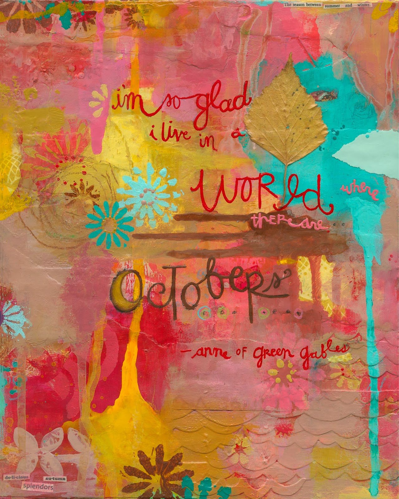 The Turquoise Paintbrush: Magical October