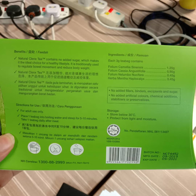 Review Natural Clenx Tea