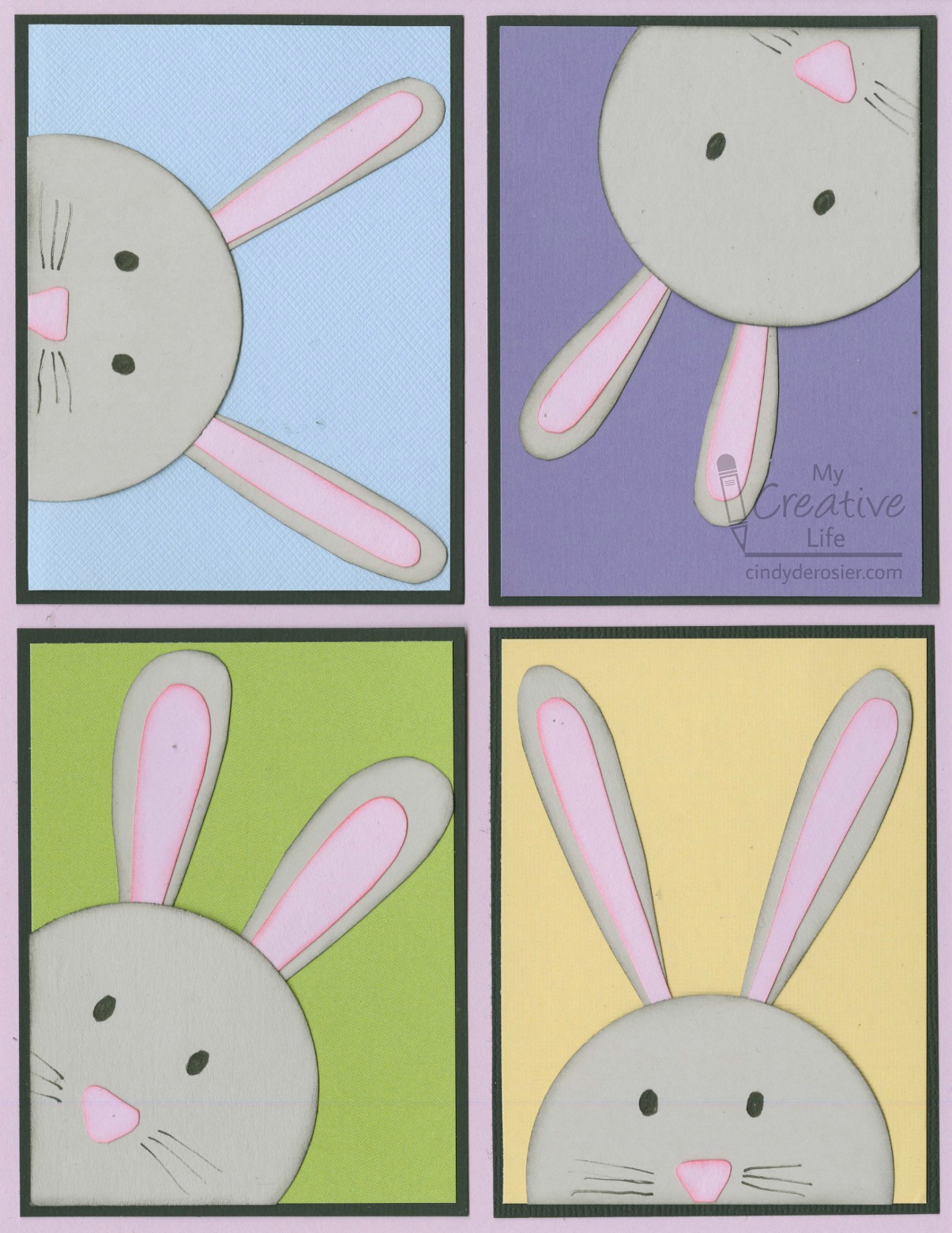 Cindy deRosier: My Creative Life: Peekaboo Bunnies (Bunny Week 2020, Day 1)