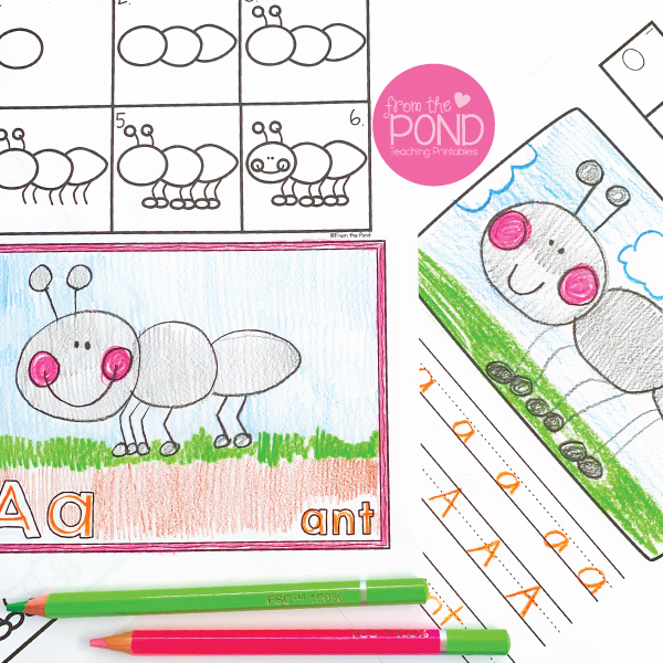 Alphabet Directed Drawing | From the Pond