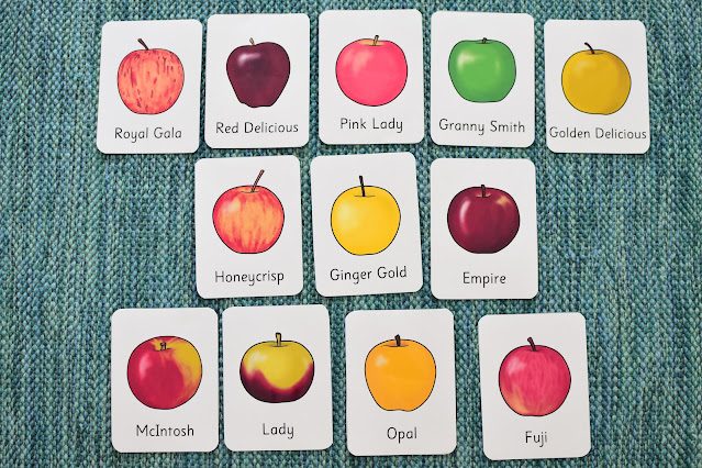 FREE Types of Apples 3 Part Cards | The Pinay Homeschooler