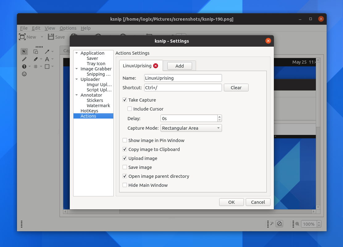 Screenshot And Annotation Tool Ksnip 1.9.0 Adds User-Defined Actions ...