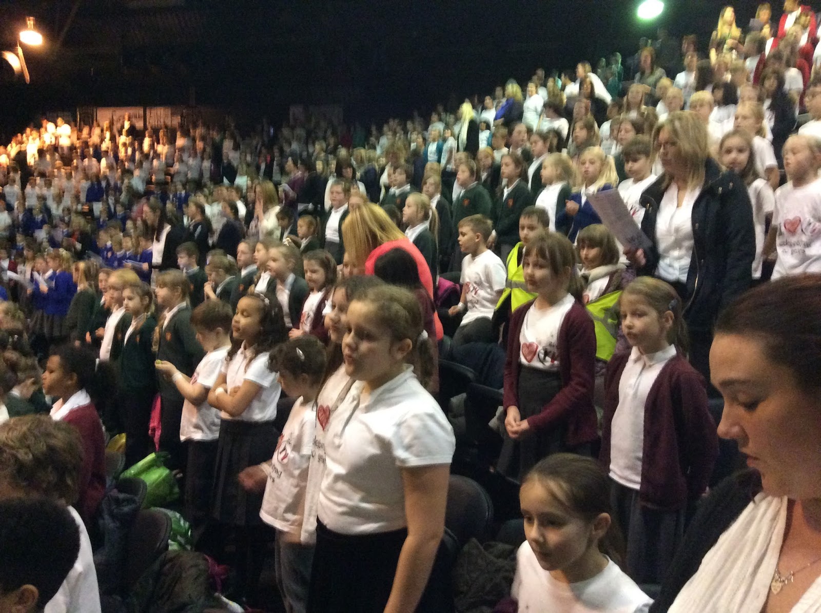 Chilcote Primary School: Chilcote Junior Choir at `Young Voices`.