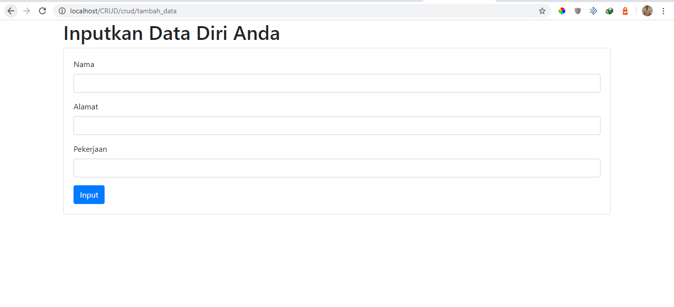 CRUD Pada Codeigniter #11