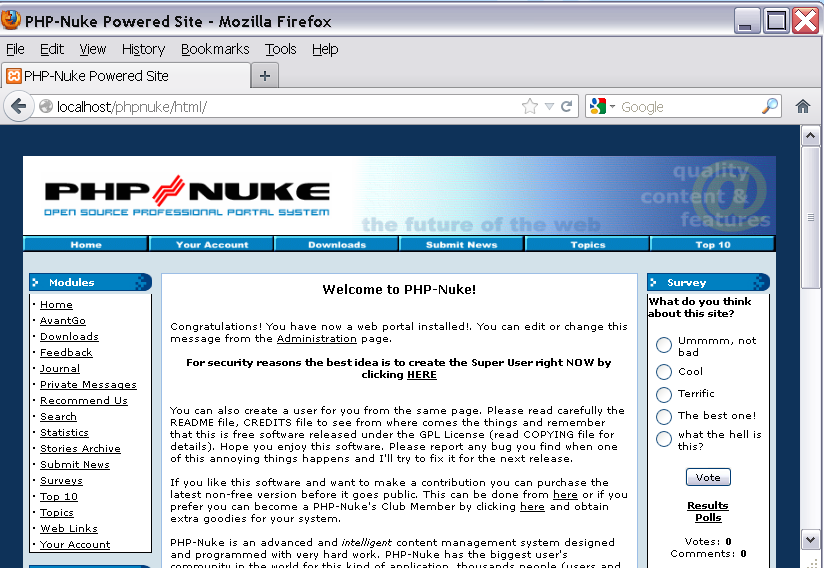Cara Aktivasi PHP Nuke Dengan 2 Langkah Mudah - Niguru Indonesia