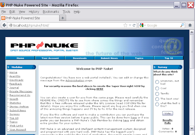Cara Aktivasi PHP Nuke Dengan 2 Langkah Mudah - Niguru Indonesia