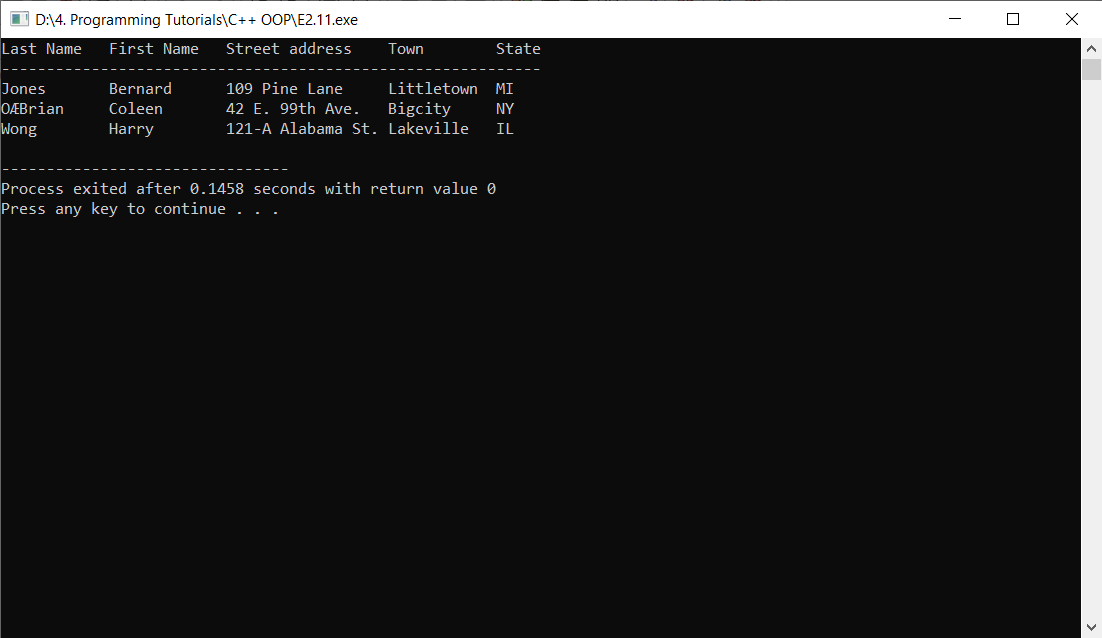 11 Left Justify Text Output Using The Manipulator Setiosflagsiosleft Use This Manipulator