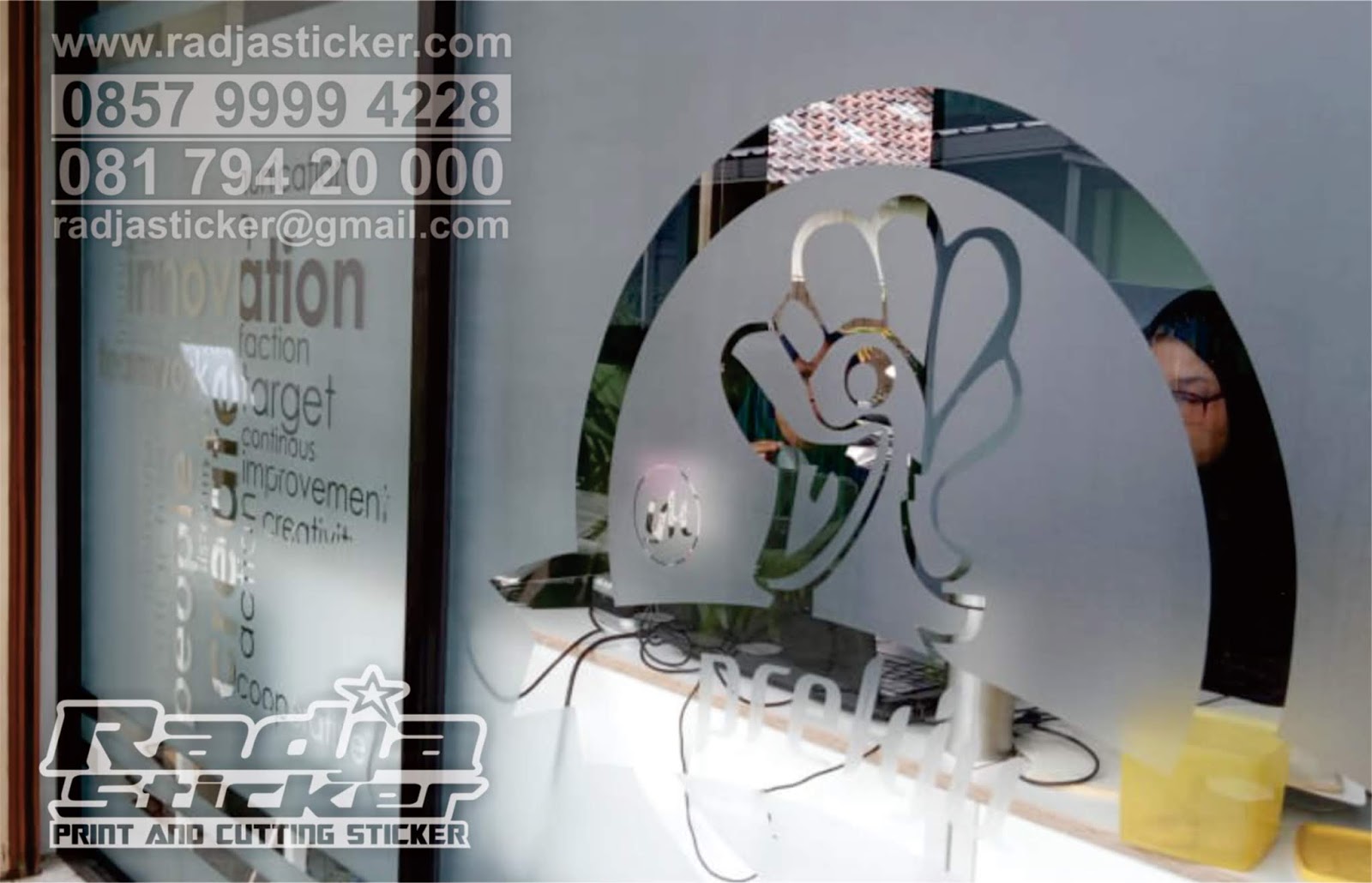 Stiker Kaca Cafe | Stiker Kaca Custom | Sandblast Kaca Cafe | Sandblast ...