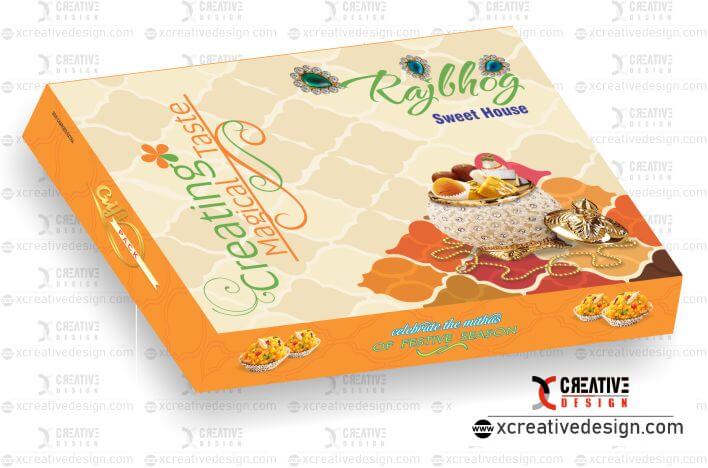 [Free] Sweet Box Design or Mithai Box cdr file - XCreativeDesign