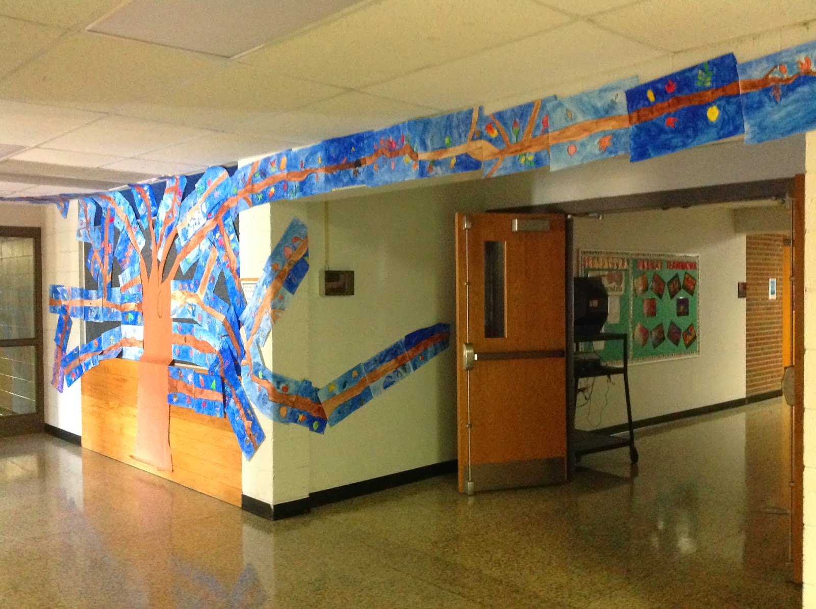 The Artsy Fartsy Art Room: 5th Grade Collaborative Trees