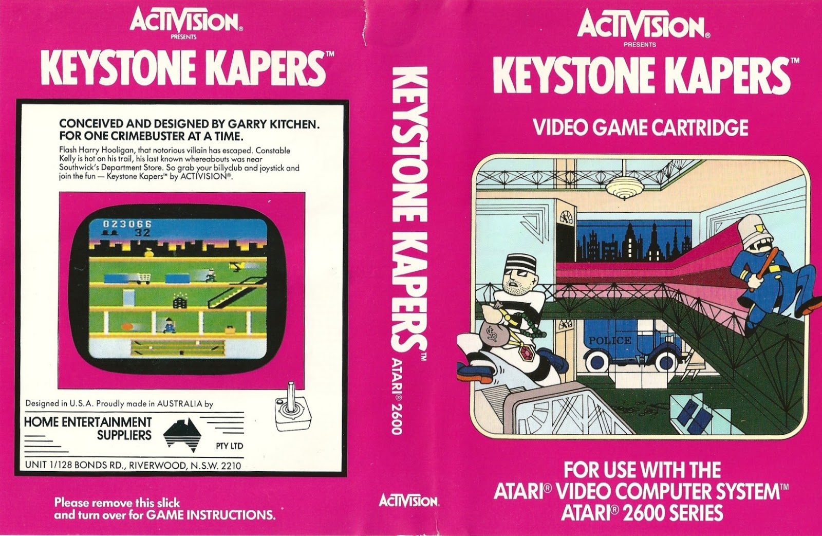 Jogo Keystone Kapers atari 2600 gameplay comercial dublado exclusivo ...