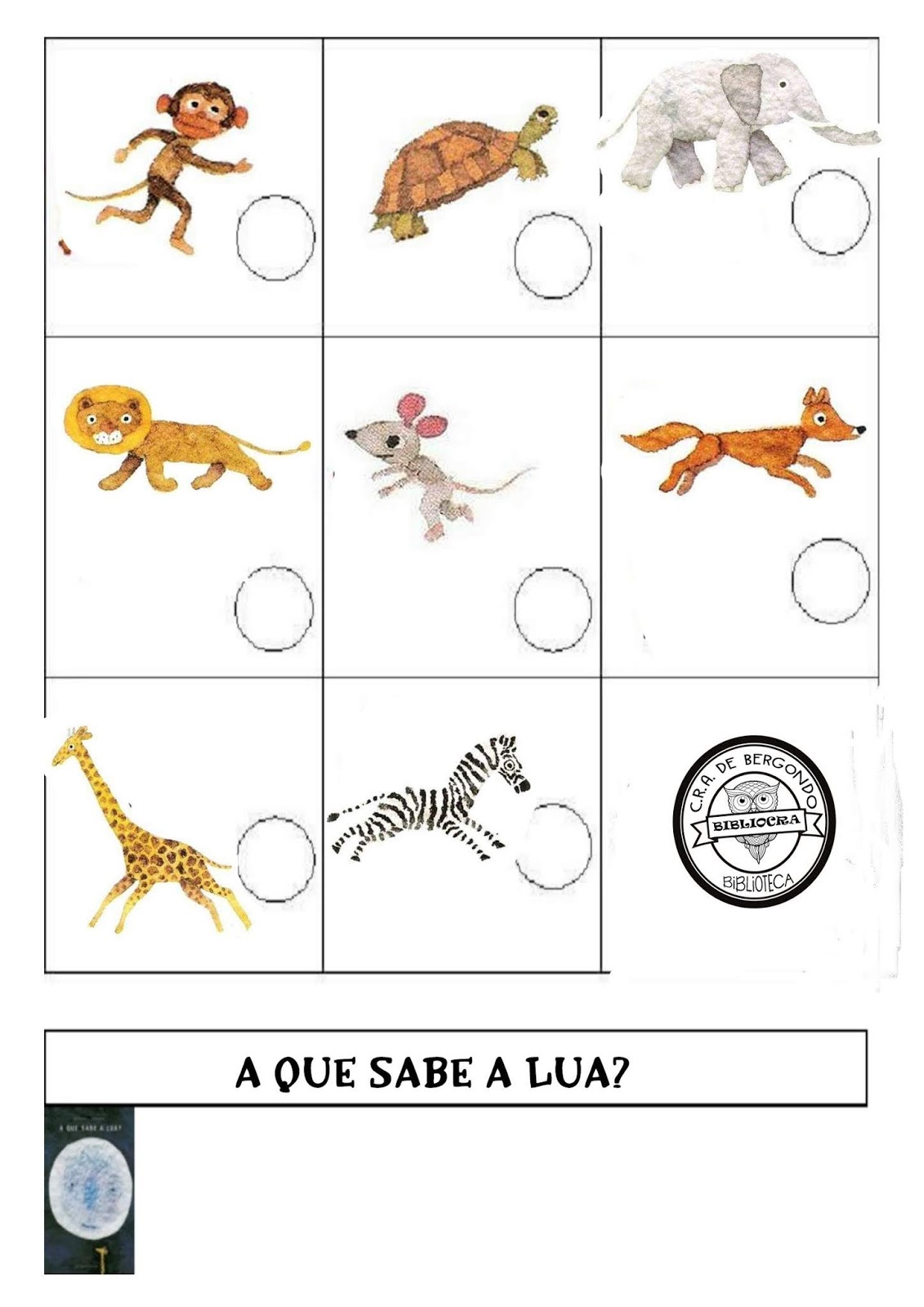 Biblioteca do CRA de Bergondo: A que sabe a lúa?