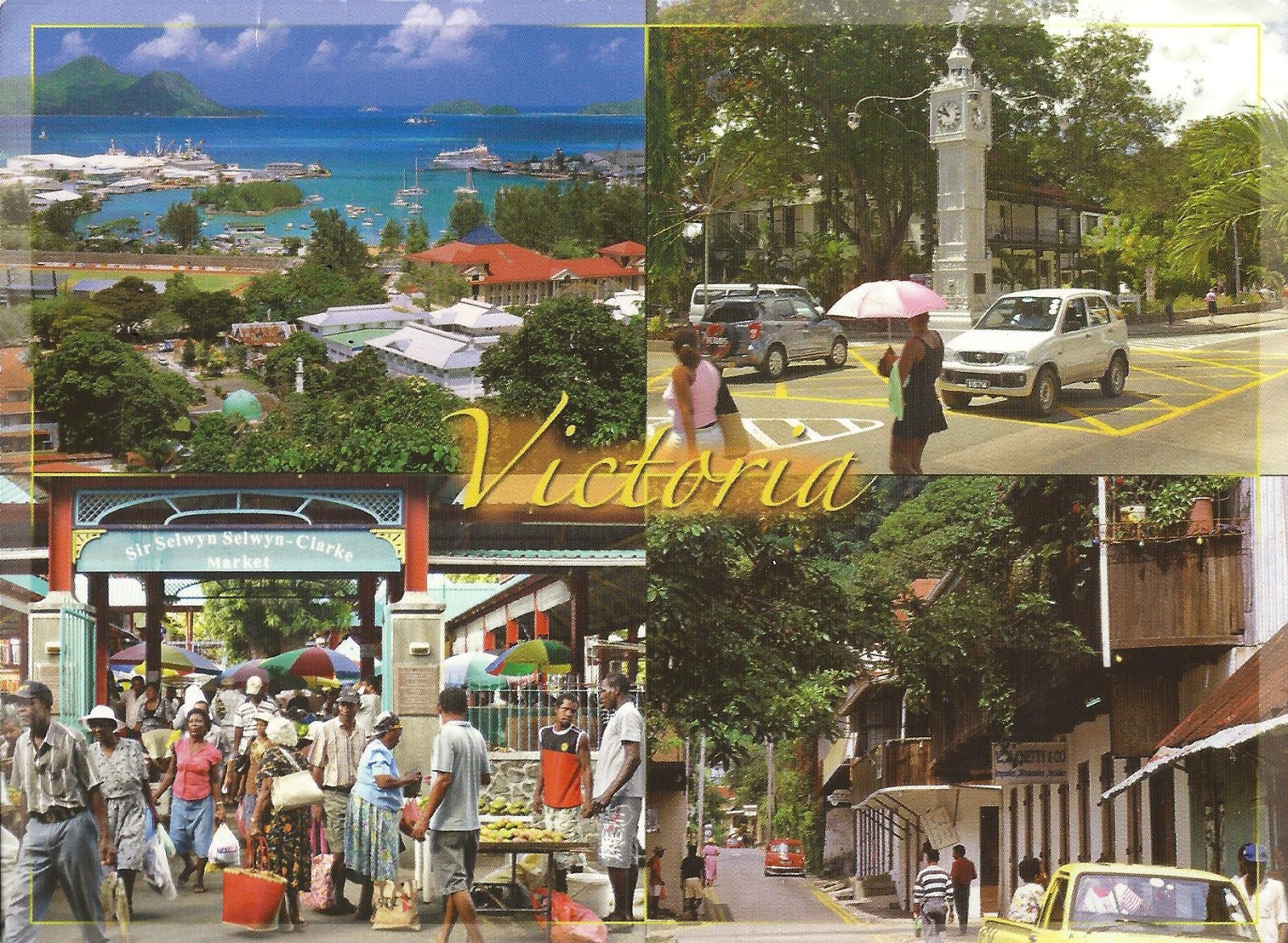 A Journey of Postcards: Victoria, capital of Seychelles