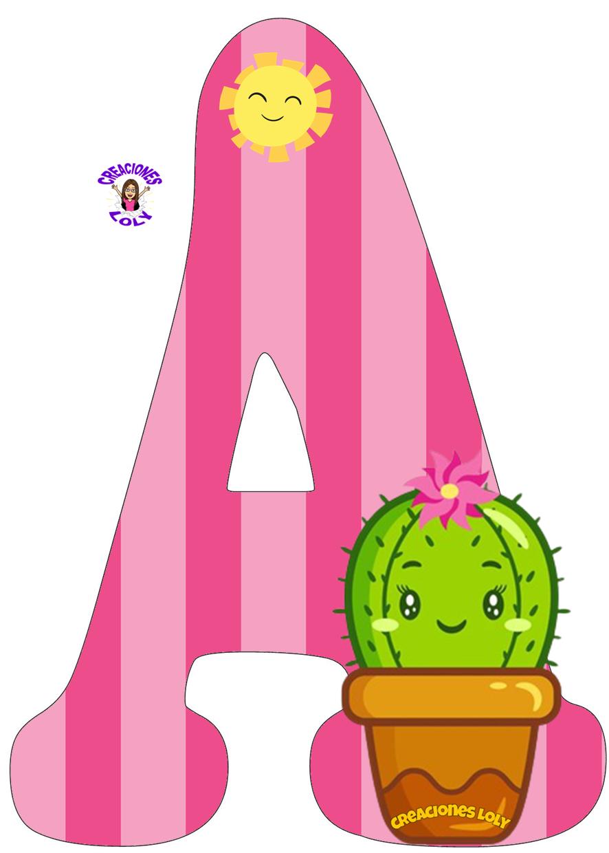 Creaciones Loly: Abecedario Cactus