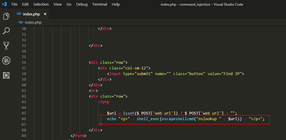 Command Injection In A Nutshell - Devhelperworld