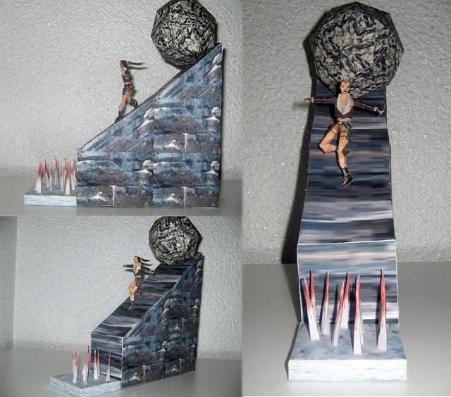 OSSORIO RECORTABLES DE PAPEL: Papercraft Ossorio recortable de Lara Croft