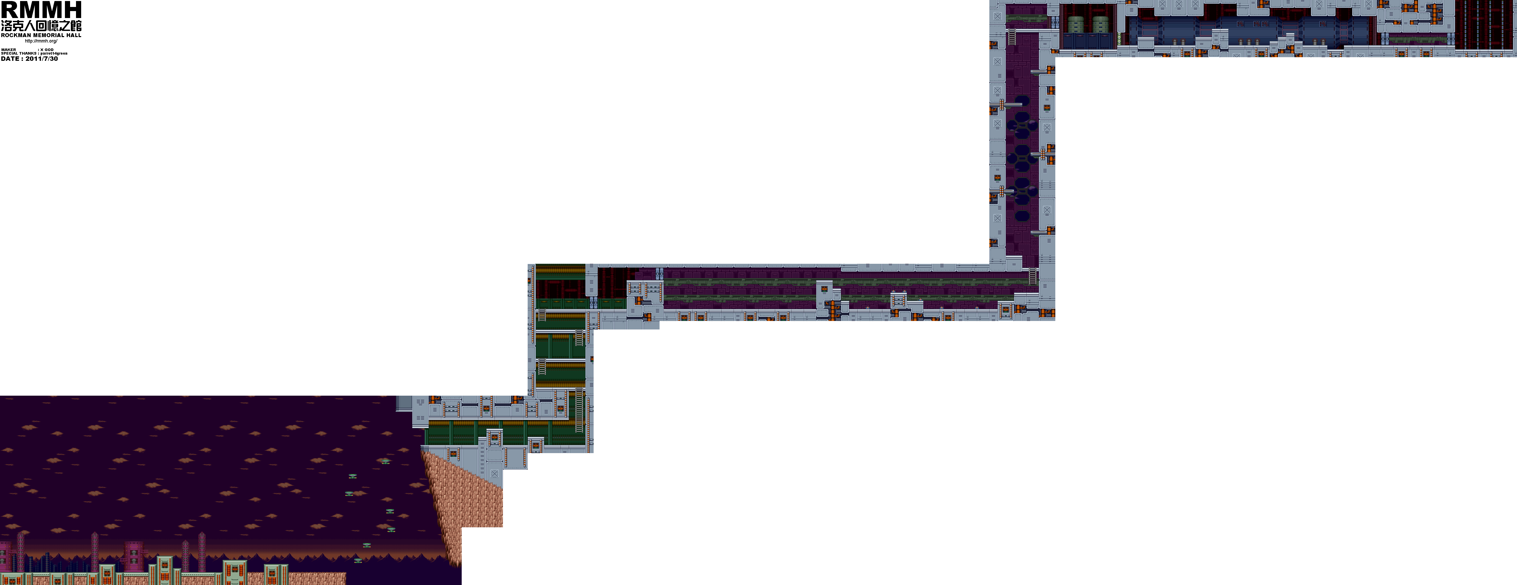 舞台地圖(Stage Map) 02.X系列 - RMMH洛克人回憶之館