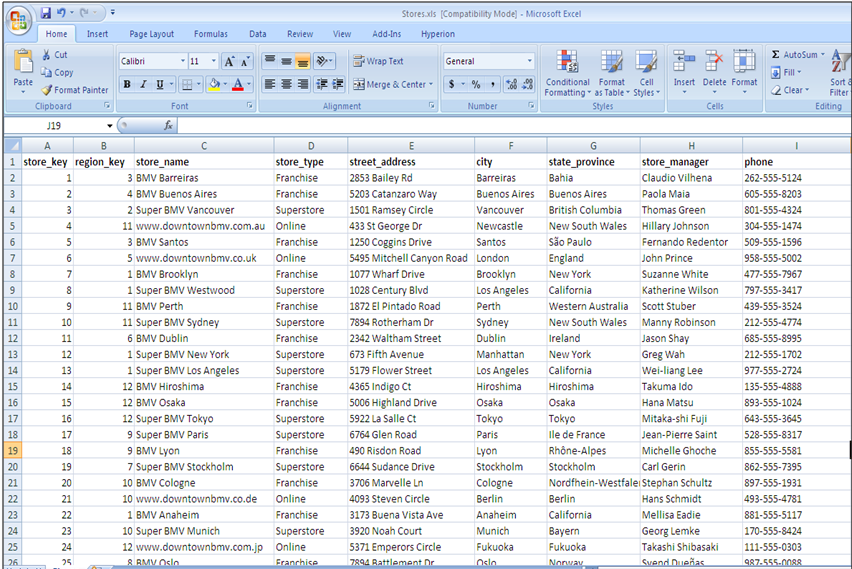 ODI Network : Creating an Excel Data Server