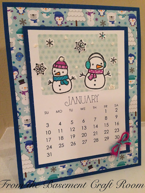 From the Basement Craft Room: Calendar Cards