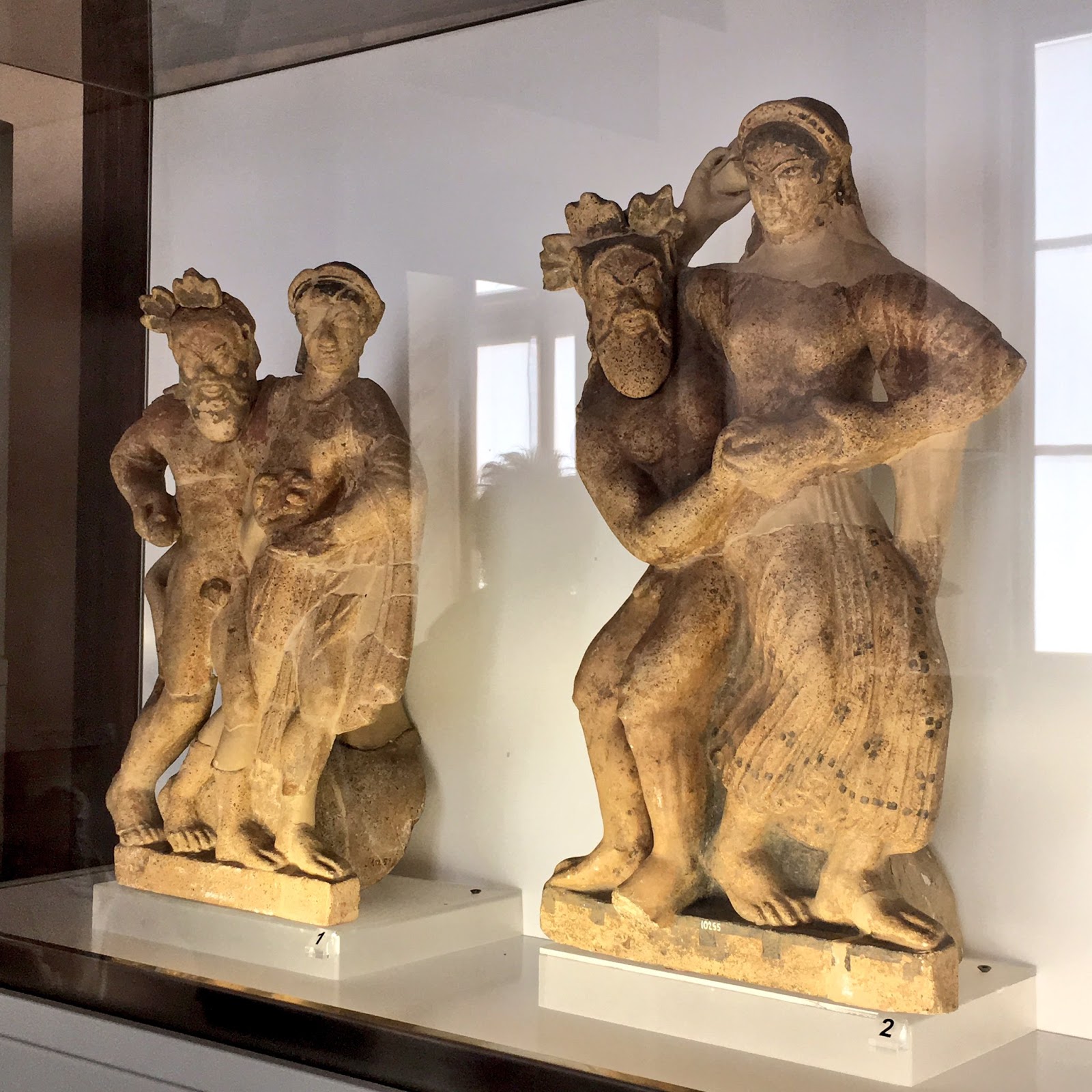 Antefix with Satyr and Maenad dancing from Satricum (Latium vetus) 490 ...