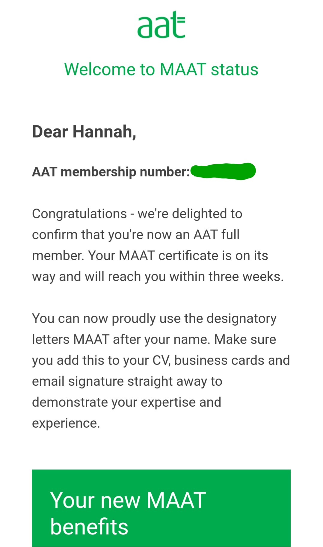 I Am Officially An Employee - Hannah's Hope