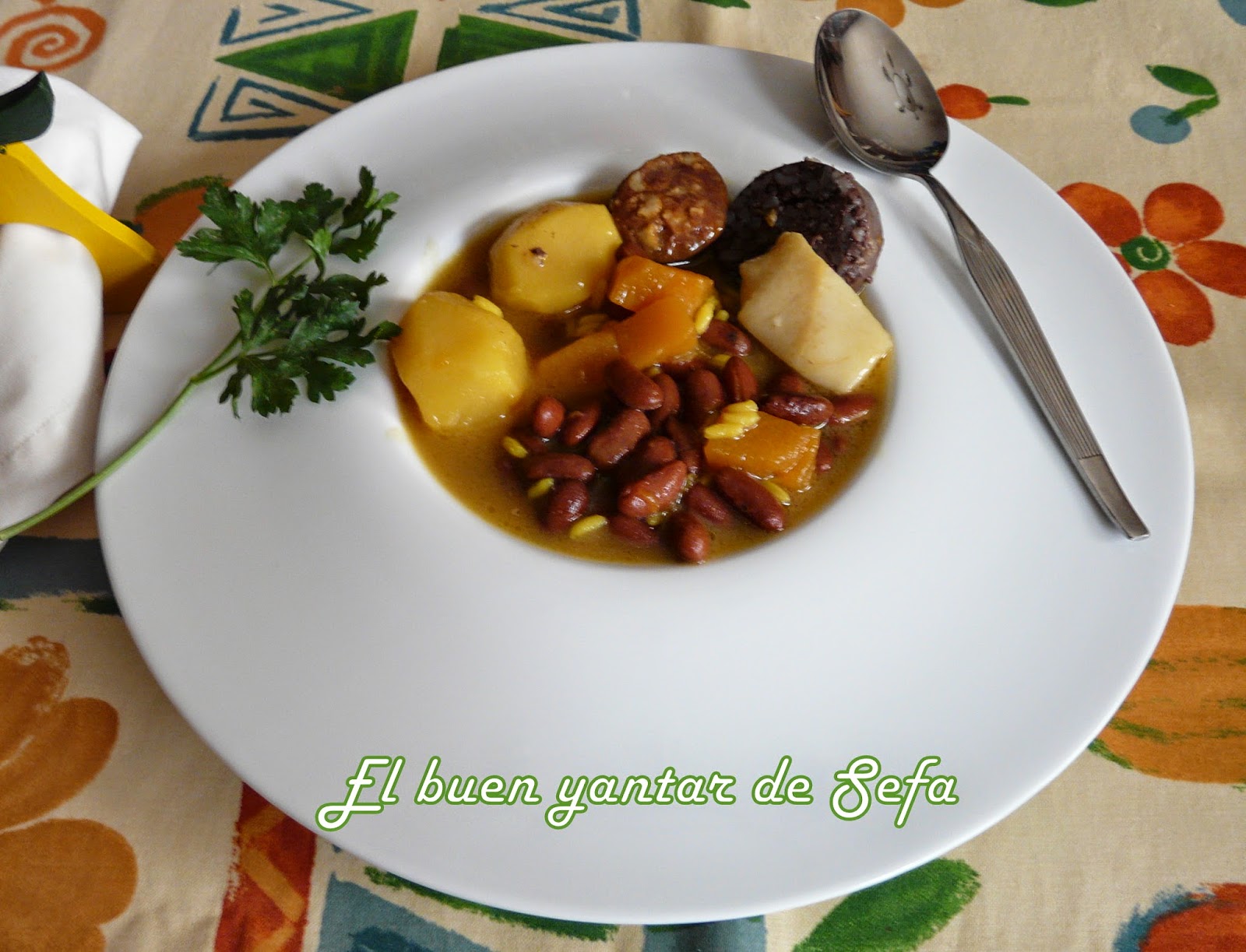 El buen yantar de Sefa: JUDIAS ROJAS AL COMPLETO