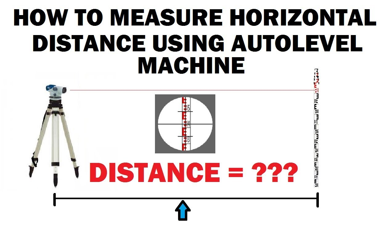 How to find Distance by leveling machine- theodolite and tachometer ...