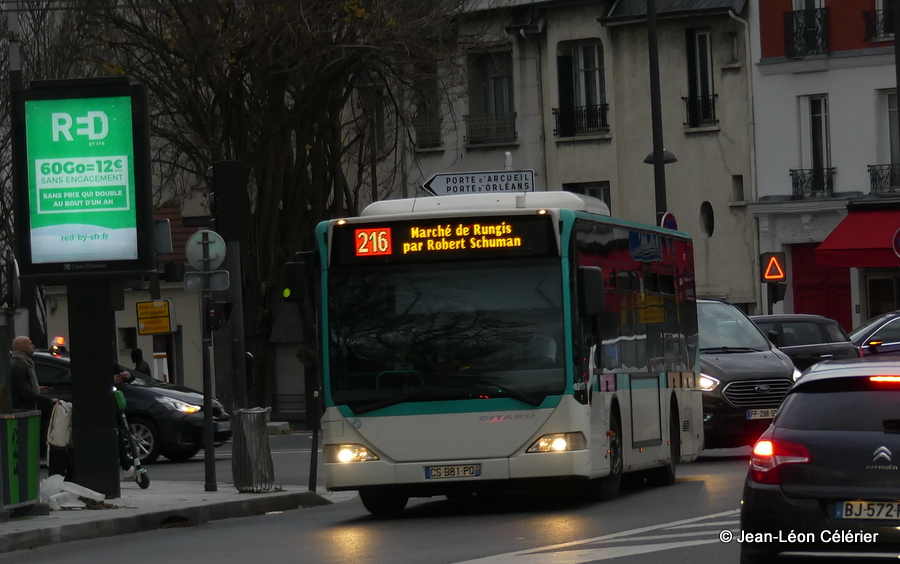 Les Tramways,Métro,RER,Bus de la RATP: Bus 216