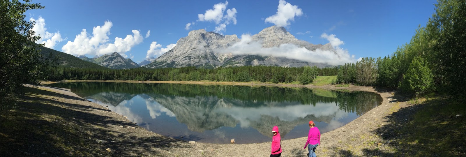 Paddling Near Edmonton, Alberta, Canada: Wedge Pond, Kananaskis
