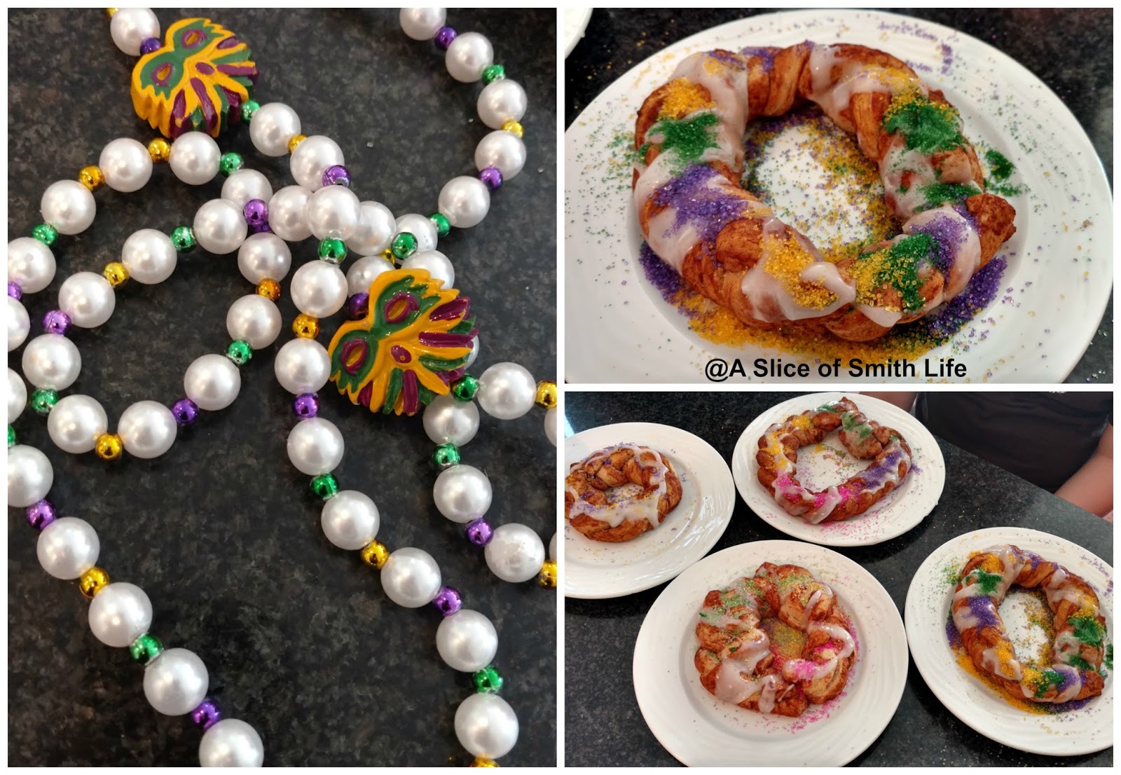 A Slice of Smith Life: Mini King Cakes for Mardi Gras and Salt Dough ...